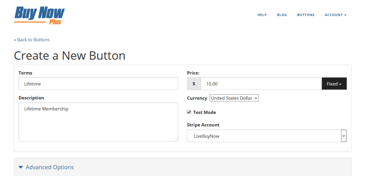 Create your first button – Buy Now Plus Docs